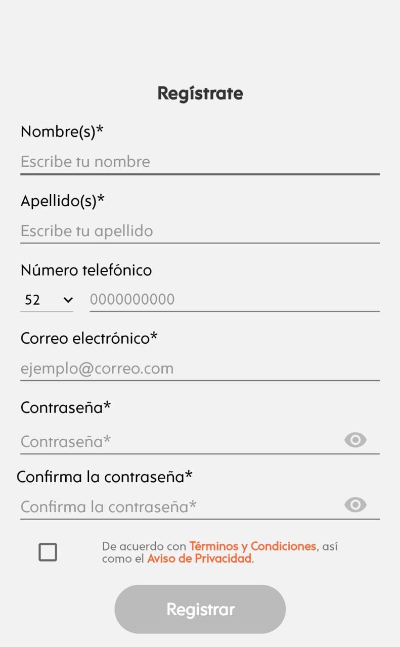 ¿Cómo me registro en la app? – Intermedios